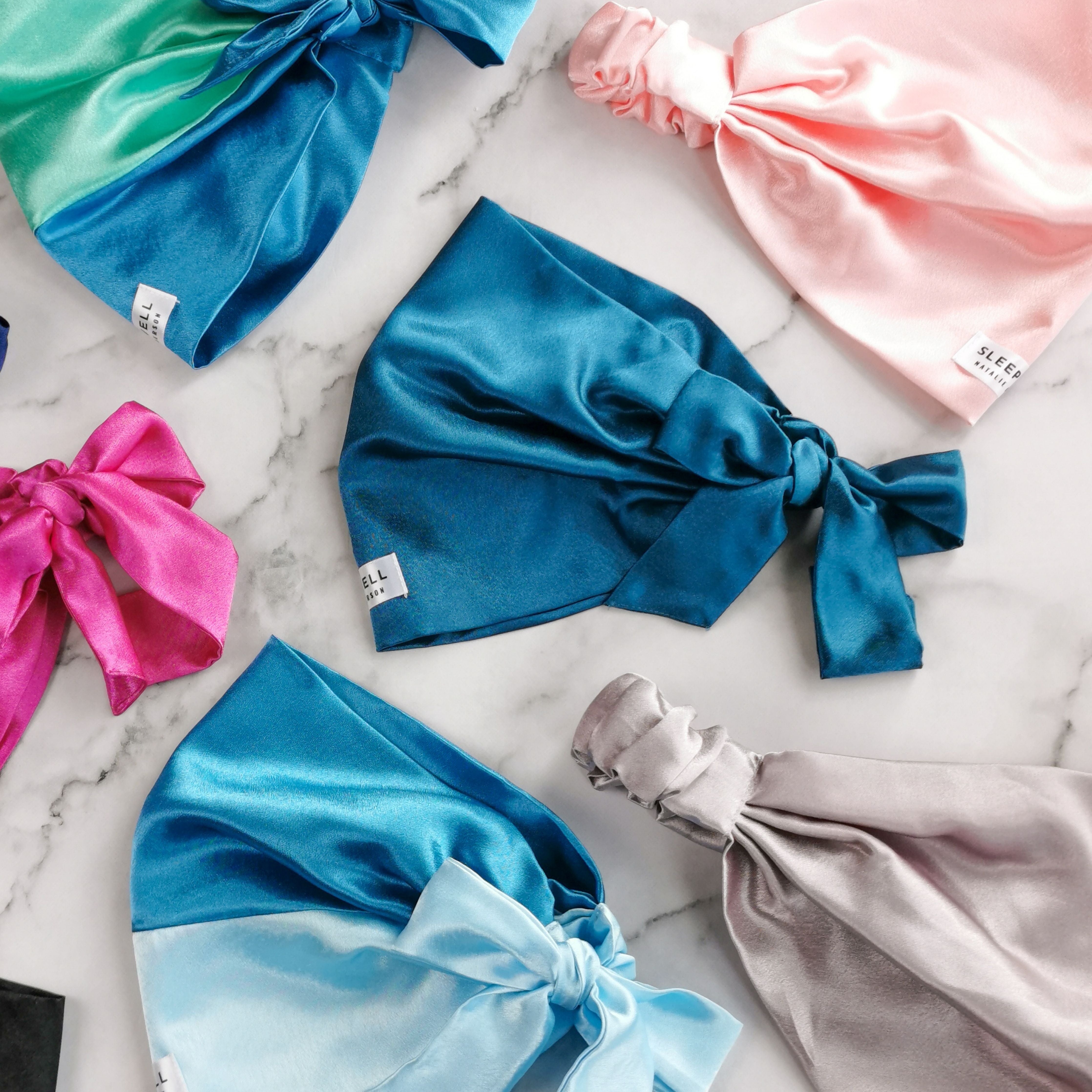 Silk and Satin Hairwraps, pineapple protectors, turbans, bonnet, scarf ...